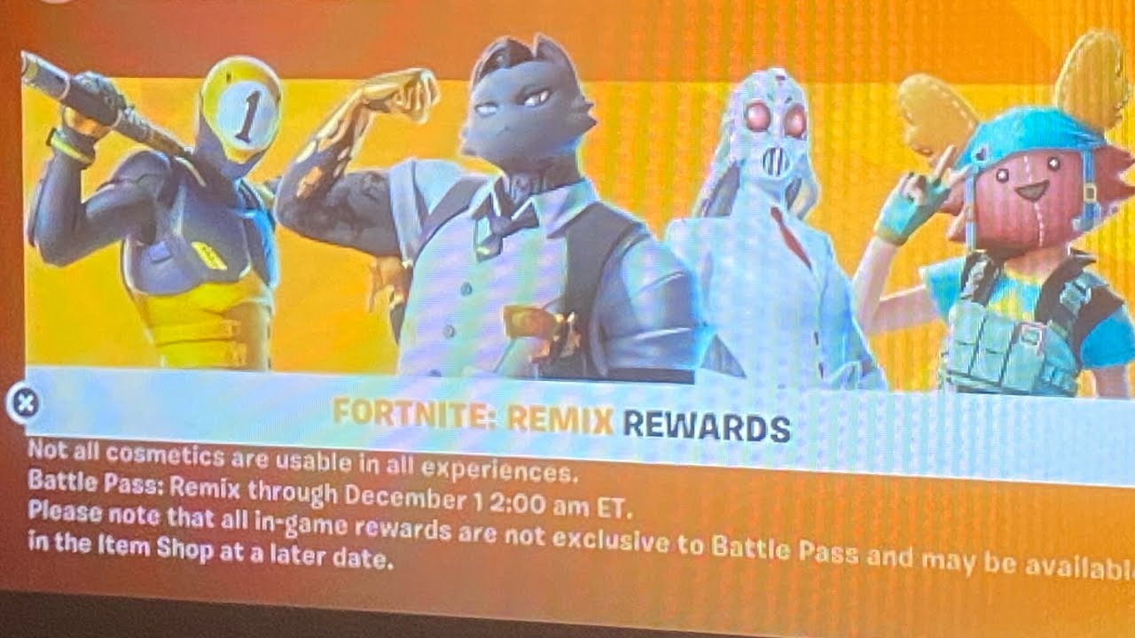 New chapter 2 remix battle pass is here - YouTube