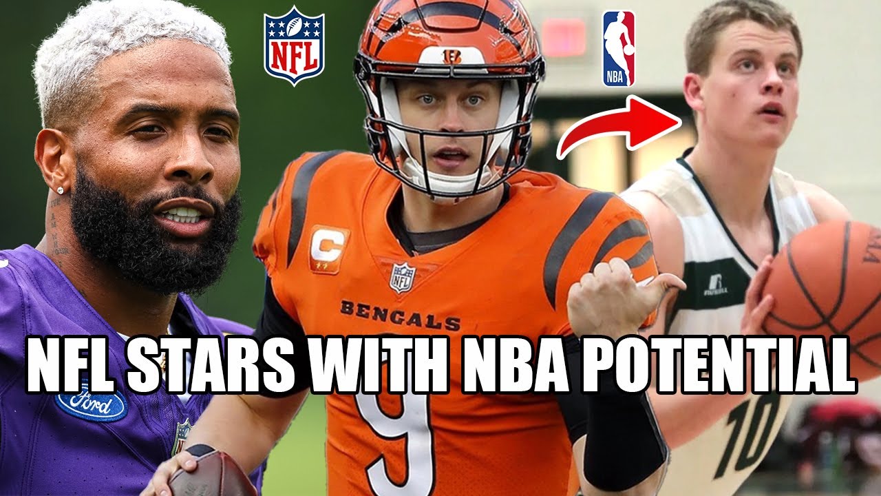 NFL STARS PLAYING BASKETBALL! - YouTube