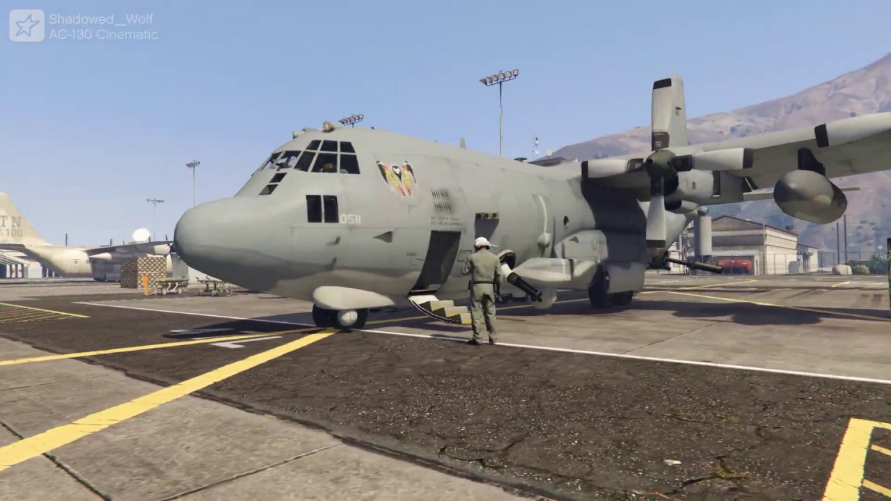 GTA V AC-130 Cinematic flight - YouTube
