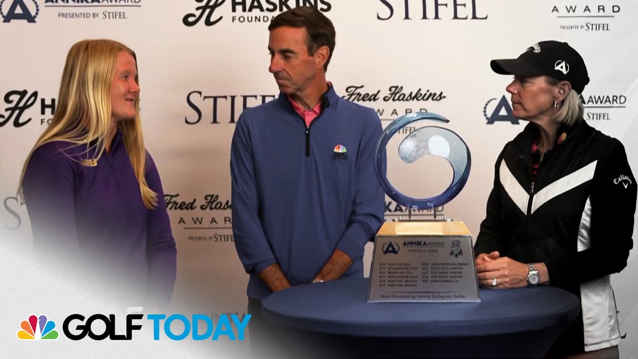 LSU's Ingrid Lindblad receives Annika Award from fellow Swede Sorenstam ...