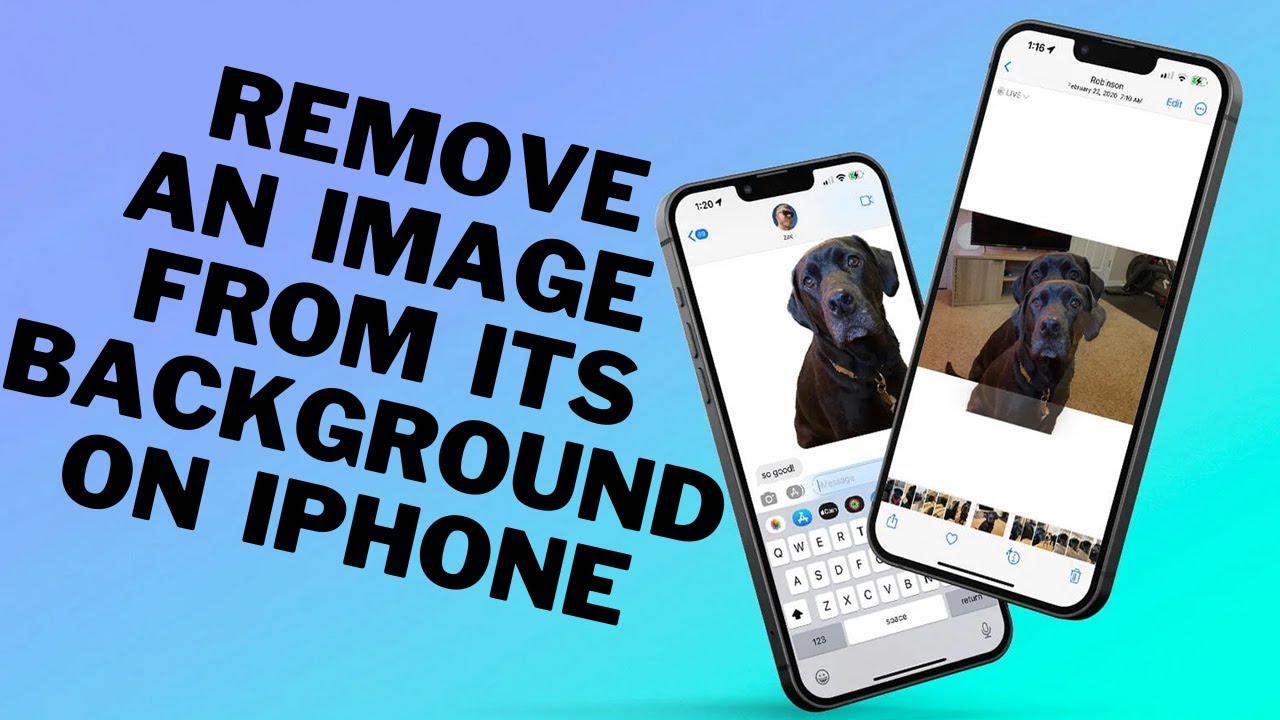 How to Remove an Image from its Background on iPhone on iOS 16 - YouTube
