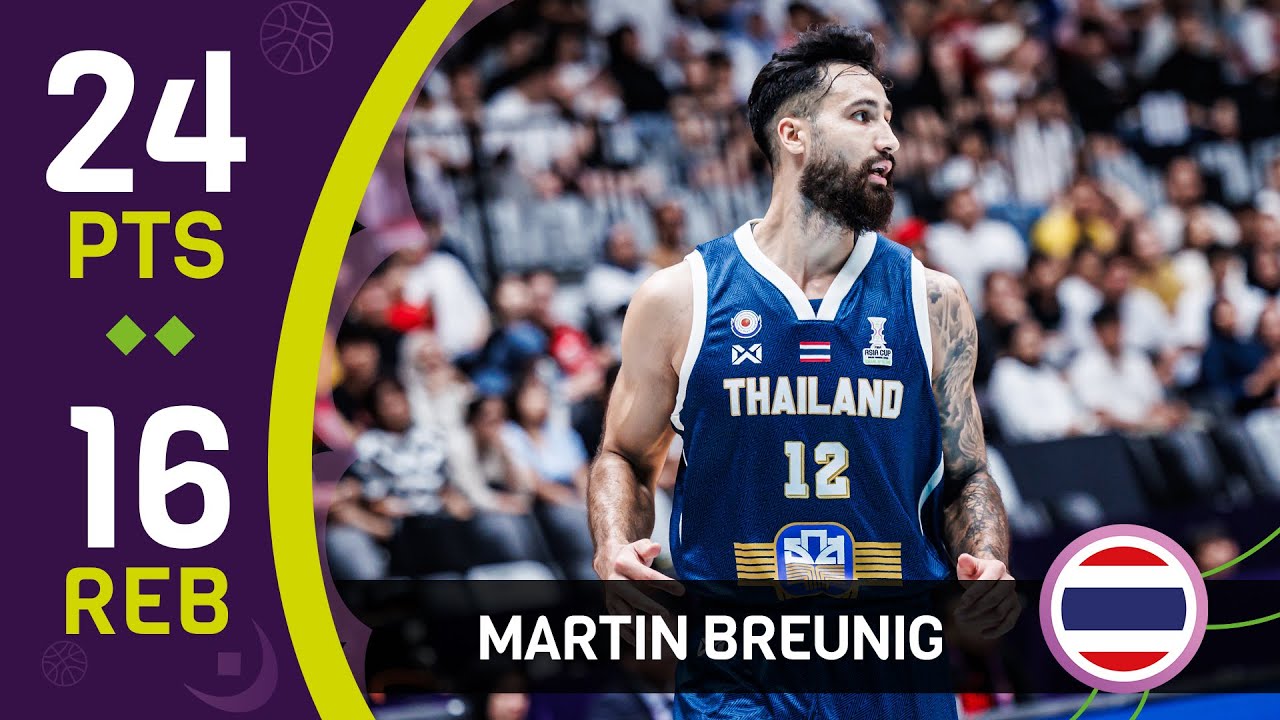 Martin Breunig (24 PTS) | Top Performer | INA vs THA | FIBA Asia Cup ...