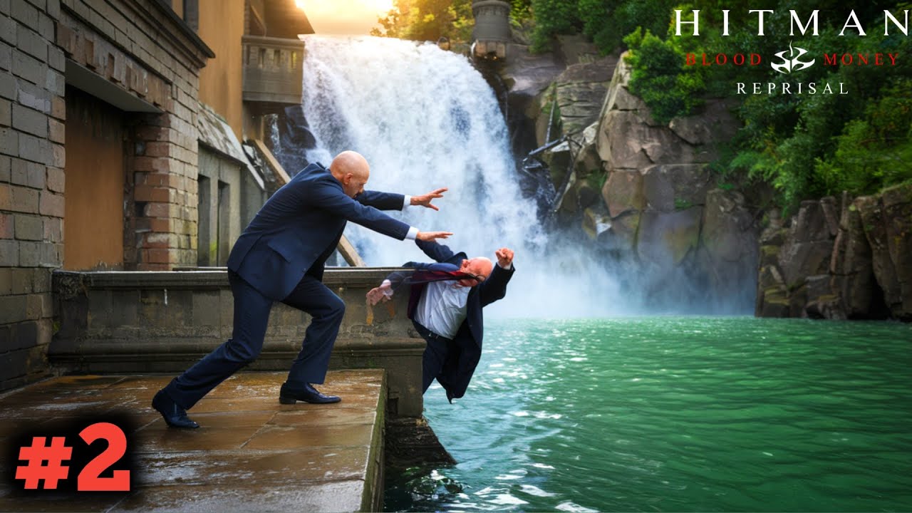 I Shocked Agent Thrown Into The River 😱 ( Hitman Blood Money Reprisal ...
