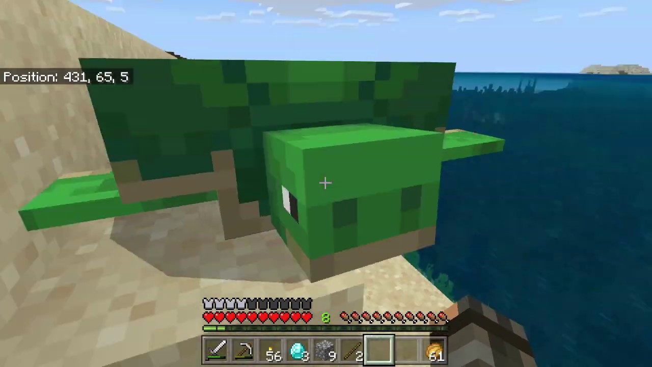 BABY TURTLE (Minecraft Pt.19) - YouTube