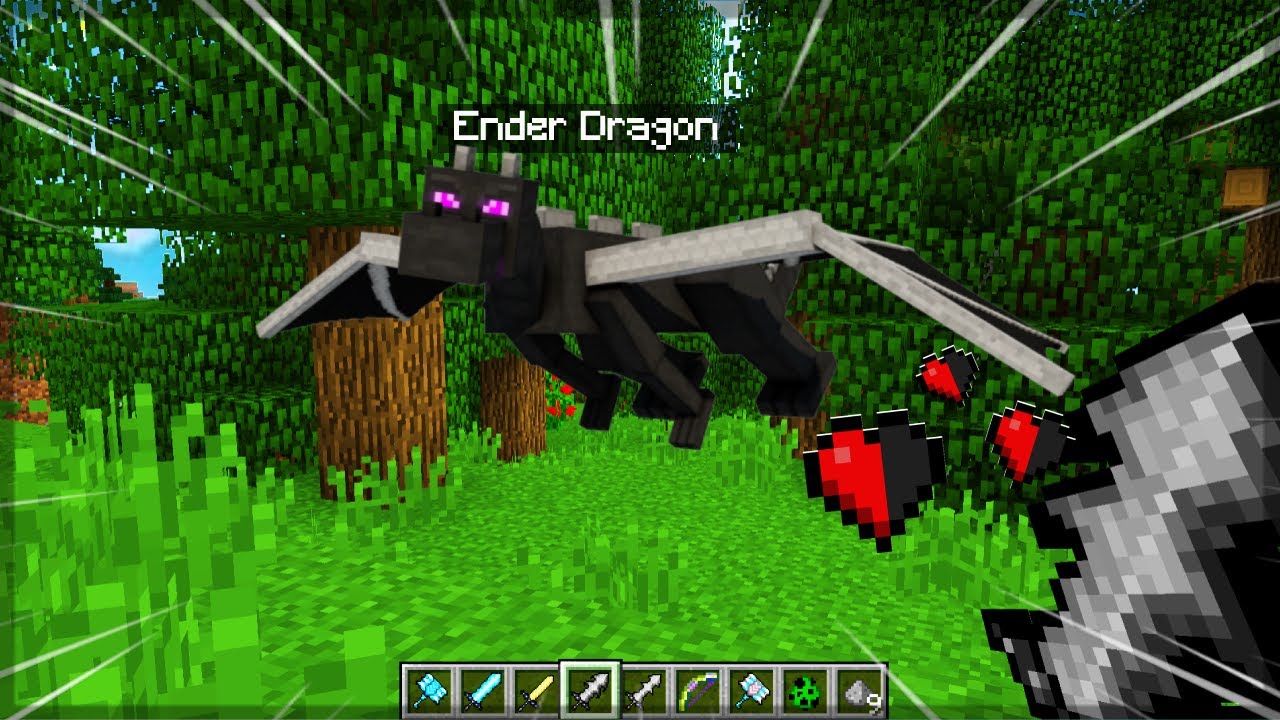 Using GOD WEAPONS In Minecraft! - YouTube