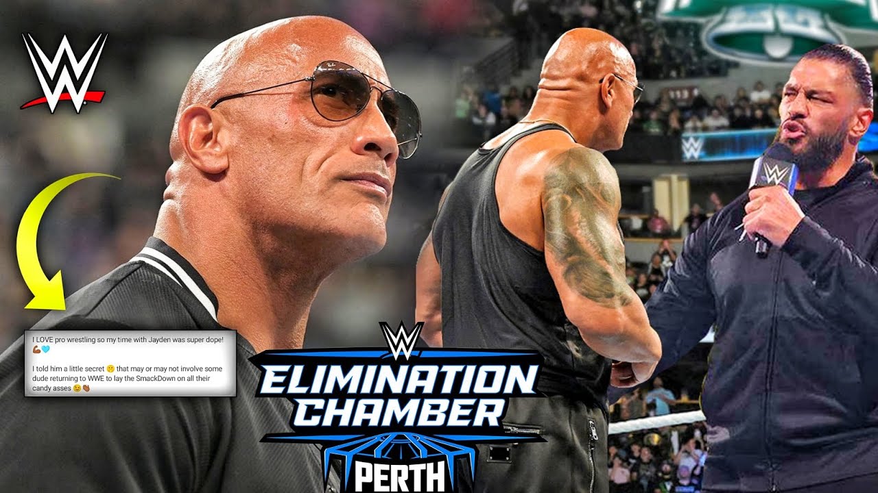 BREAKING ! The Rock Returns at Elimination Chamber 2024 Official, Rock ...