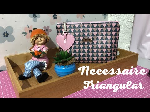 Necessaire Triangular Fácil e sem Viés #necessairefacil - YouTube