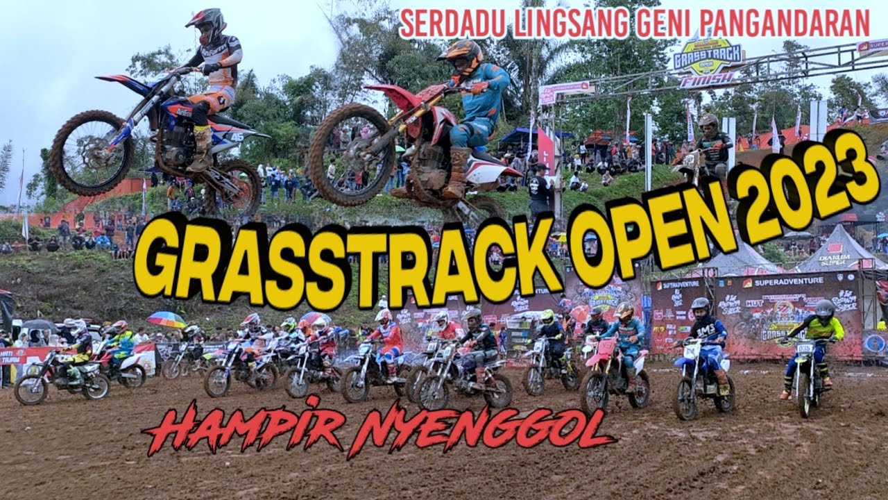 Grasstrack Open 2023 Pangandaran || Sirkuit Diatas Bukit - YouTube