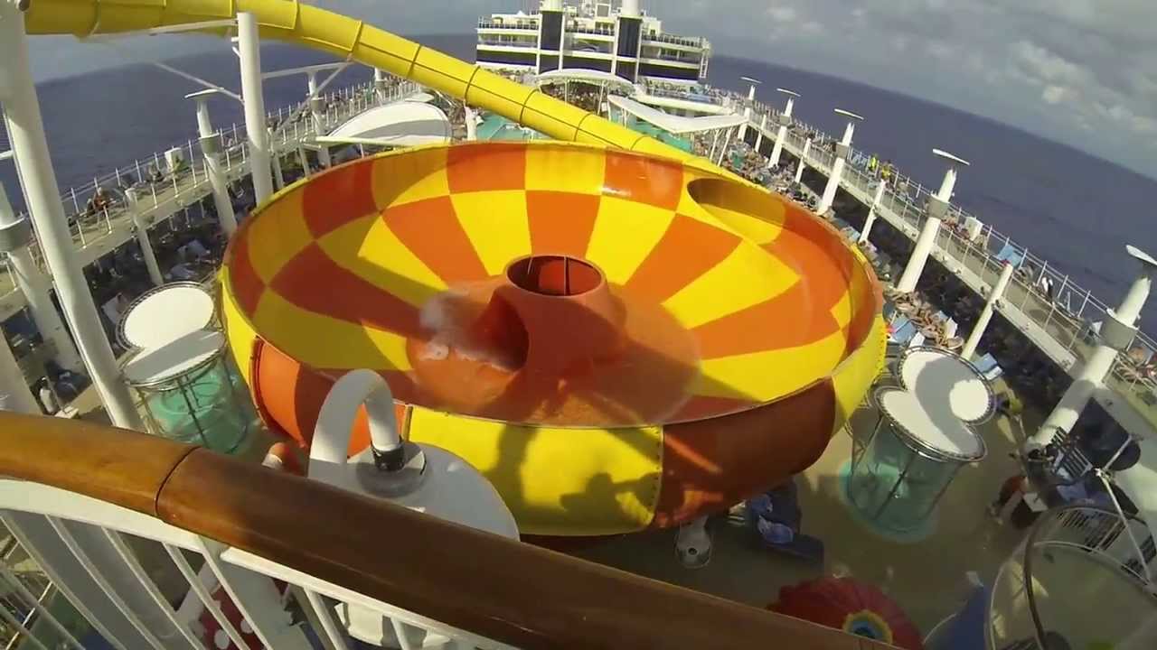 Norwegian Epic Water slide with GoPro - YouTube