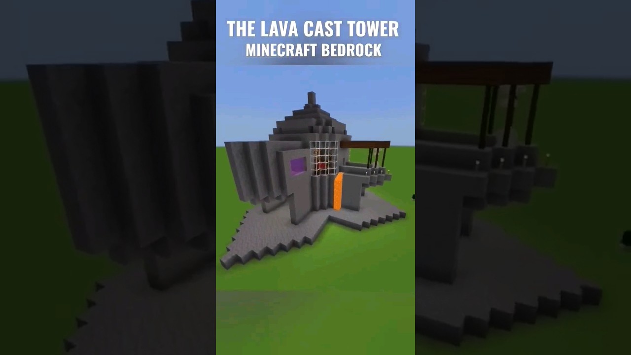 the best lava cast tower hack Minecraft ( World's Smallets Violin) | # ...