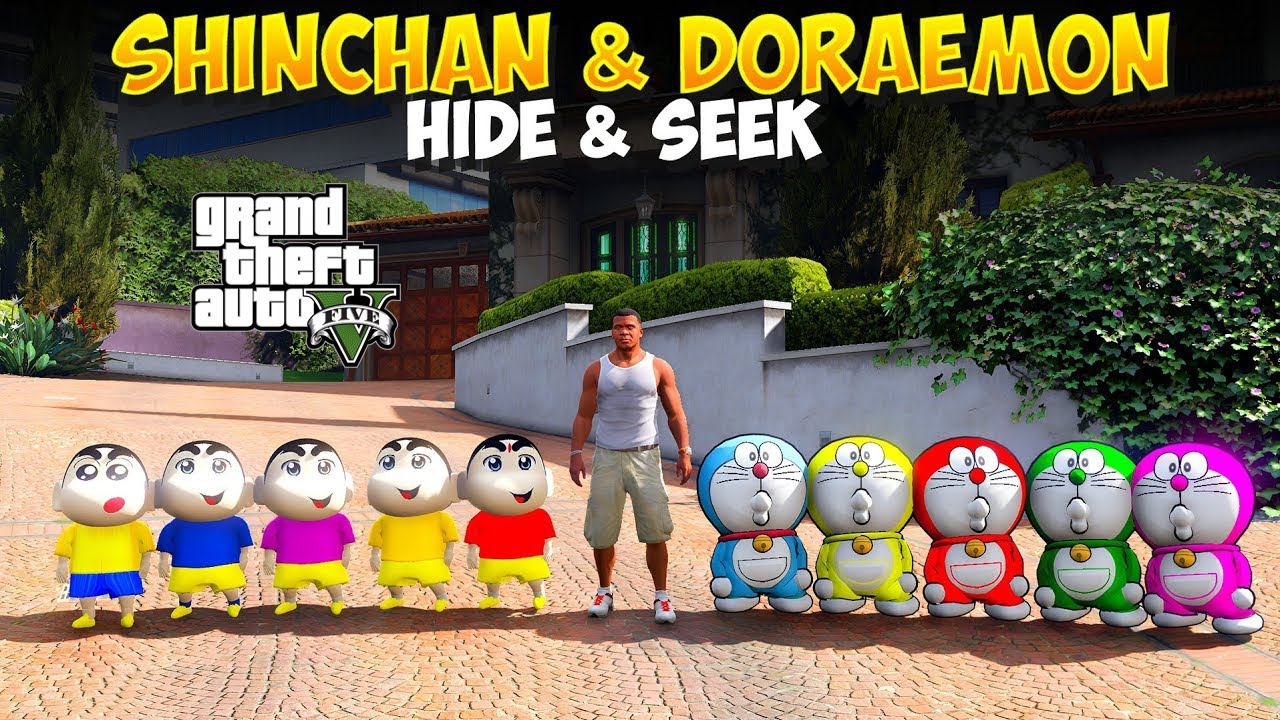 Shinchan & Franklin & Doraemon Playing Hide And Seek in GTAV ...