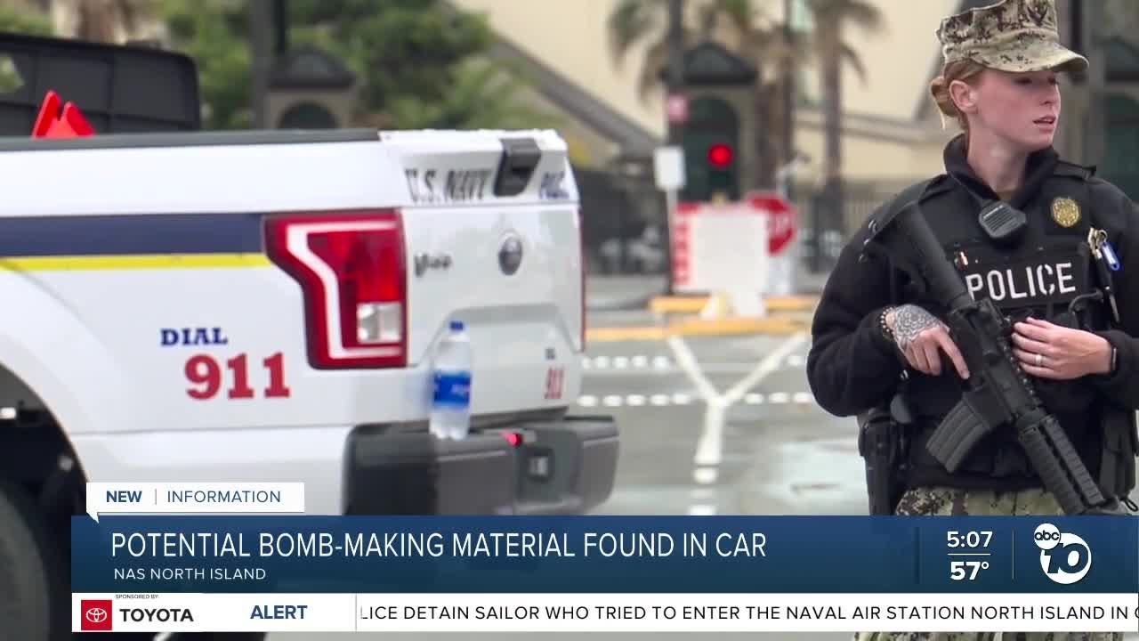 Potential bomb making materials found in car - YouTube