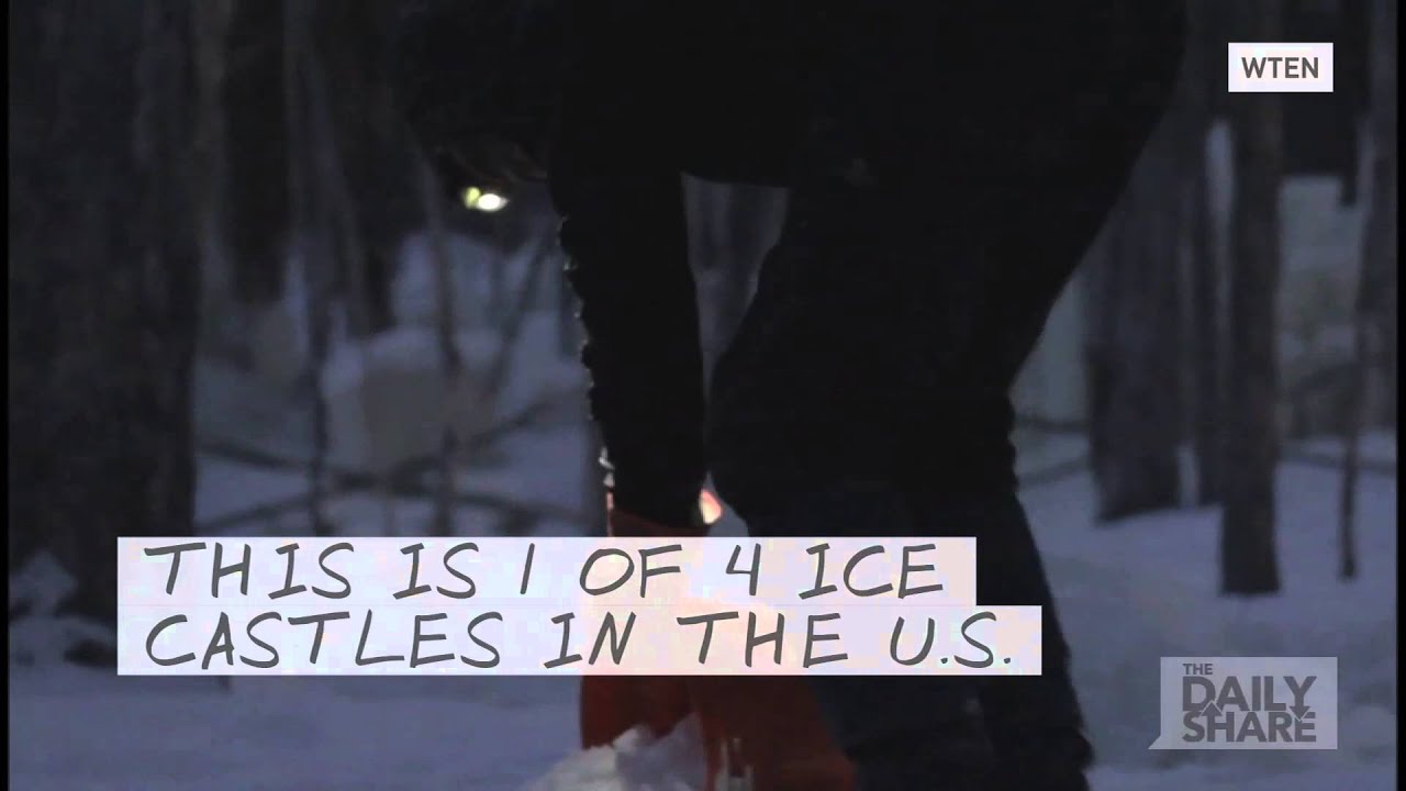'Frozen' IRL: A real ice castle in the U.S. - YouTube