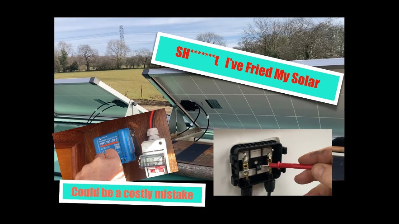 34 Narrowboat living Sh**t I 've fried my solar panels - YouTube