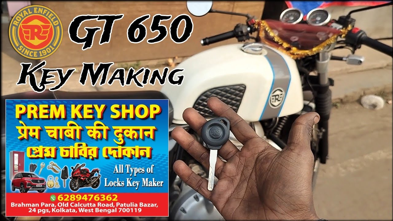 Royal Enfield GT 650 Key Making , Gt 650 All Key Lost Key Maker Kolkata ...