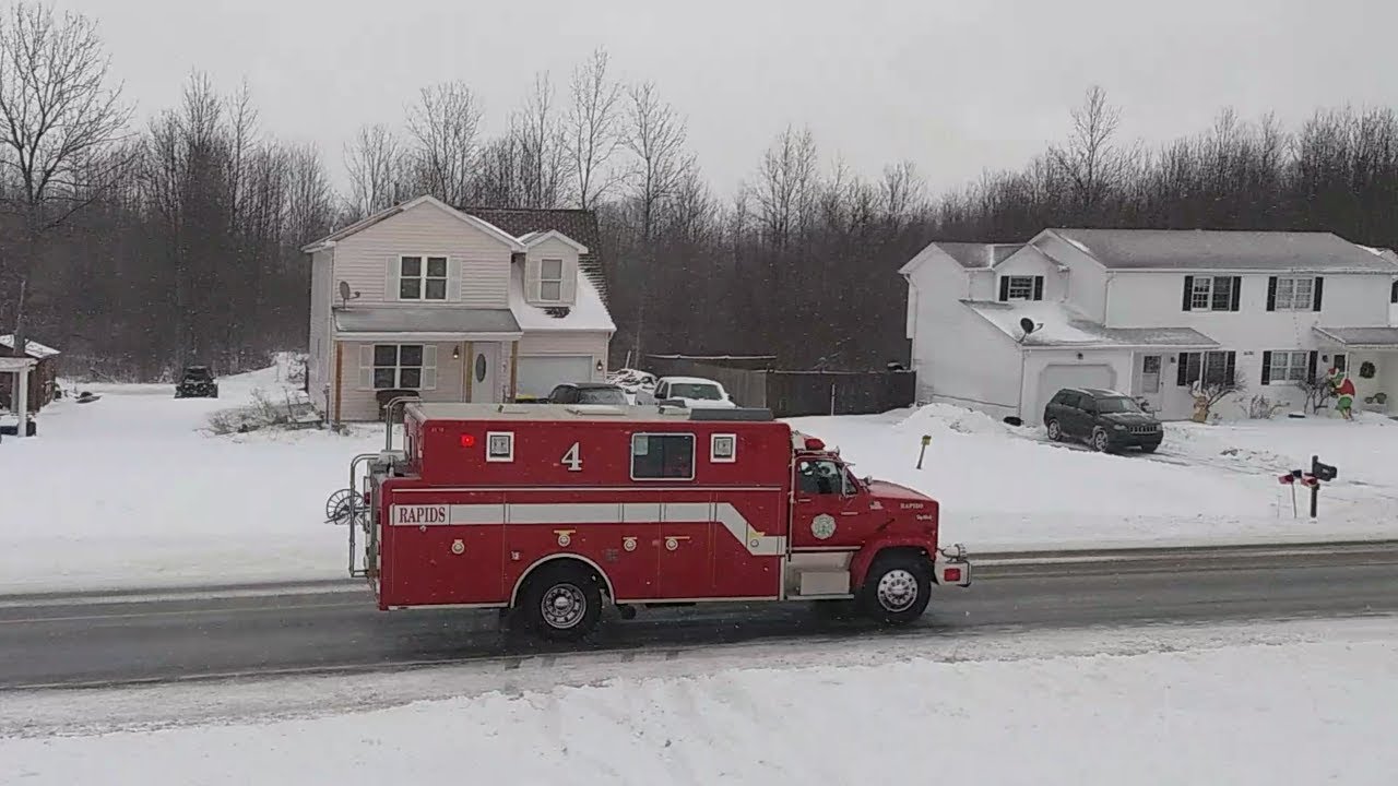 Rapids VFC + Niagara County Sheriff's Responding to a Water Rescue | 1 ...