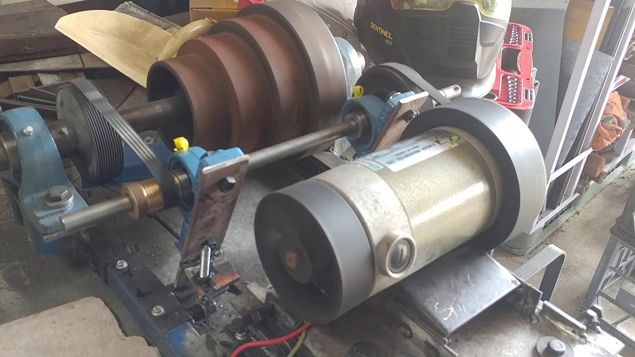 first run of motor sled - YouTube