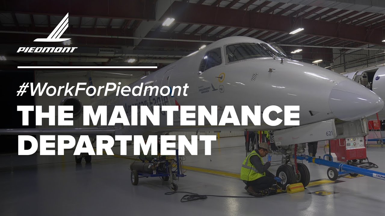 The Aircraft Maintenance Department | #WorkForPiedmont - YouTube