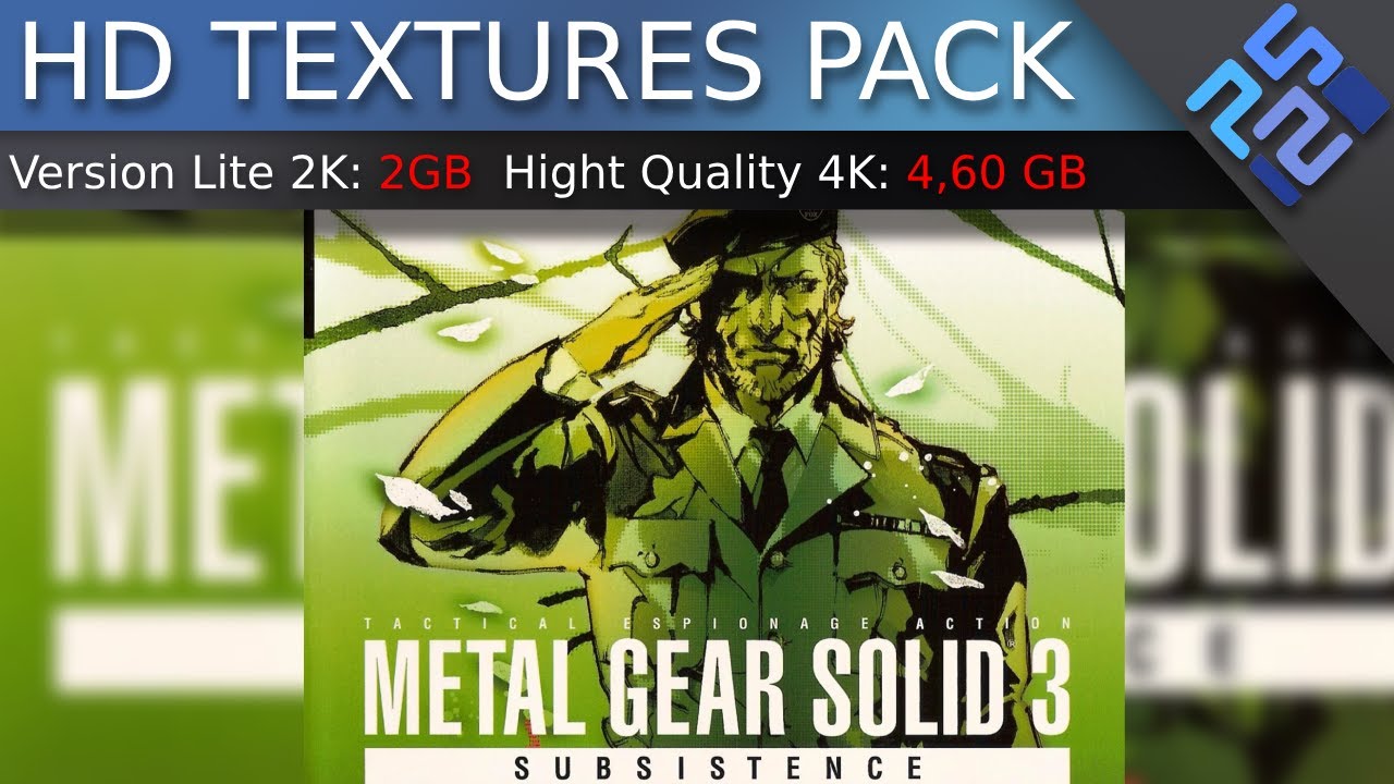 Metal Gear Solid 3 | HD Texture Pack | PCSX2 - AetherSX2 #metalgear # ...