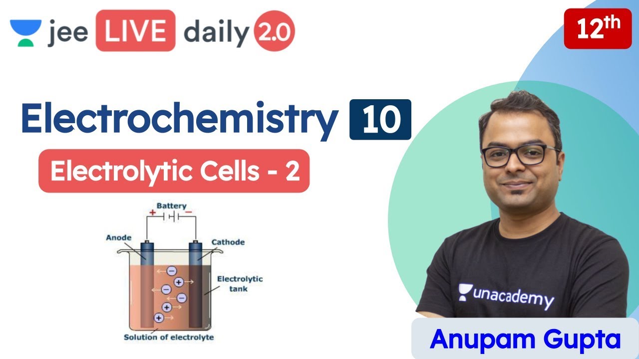 JEE: Electrochemistry L10 | Electrolytic Cells | Class 12 | Unacademy ...
