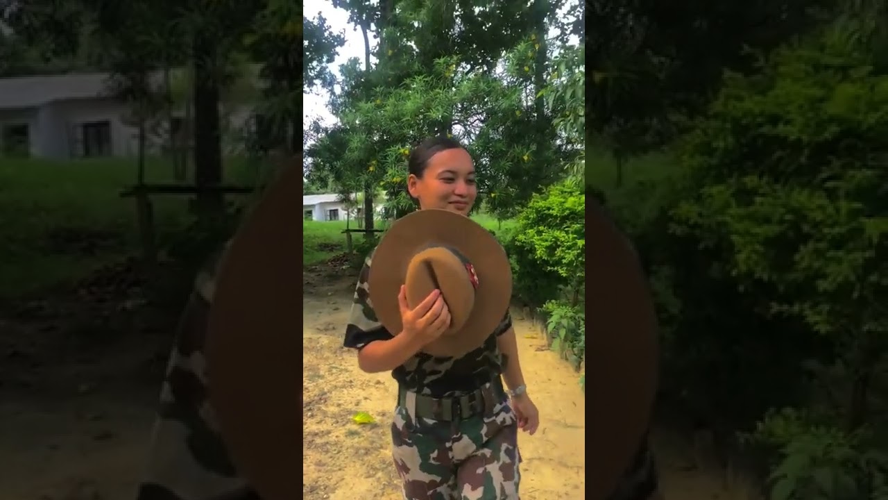A Beautiful Woman In Nepal Army || Lahure Maya - YouTube