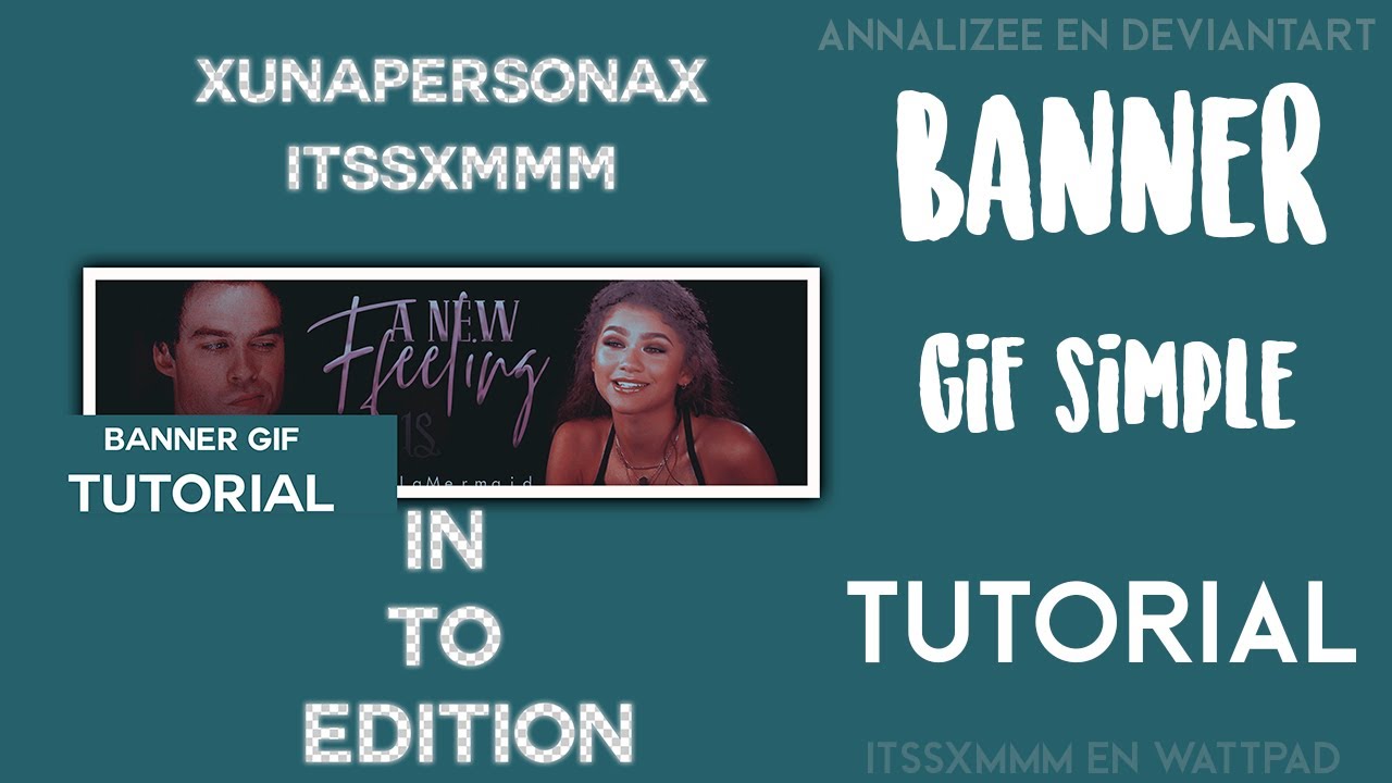 Banner gif simple| Wattpad Tutorial - YouTube