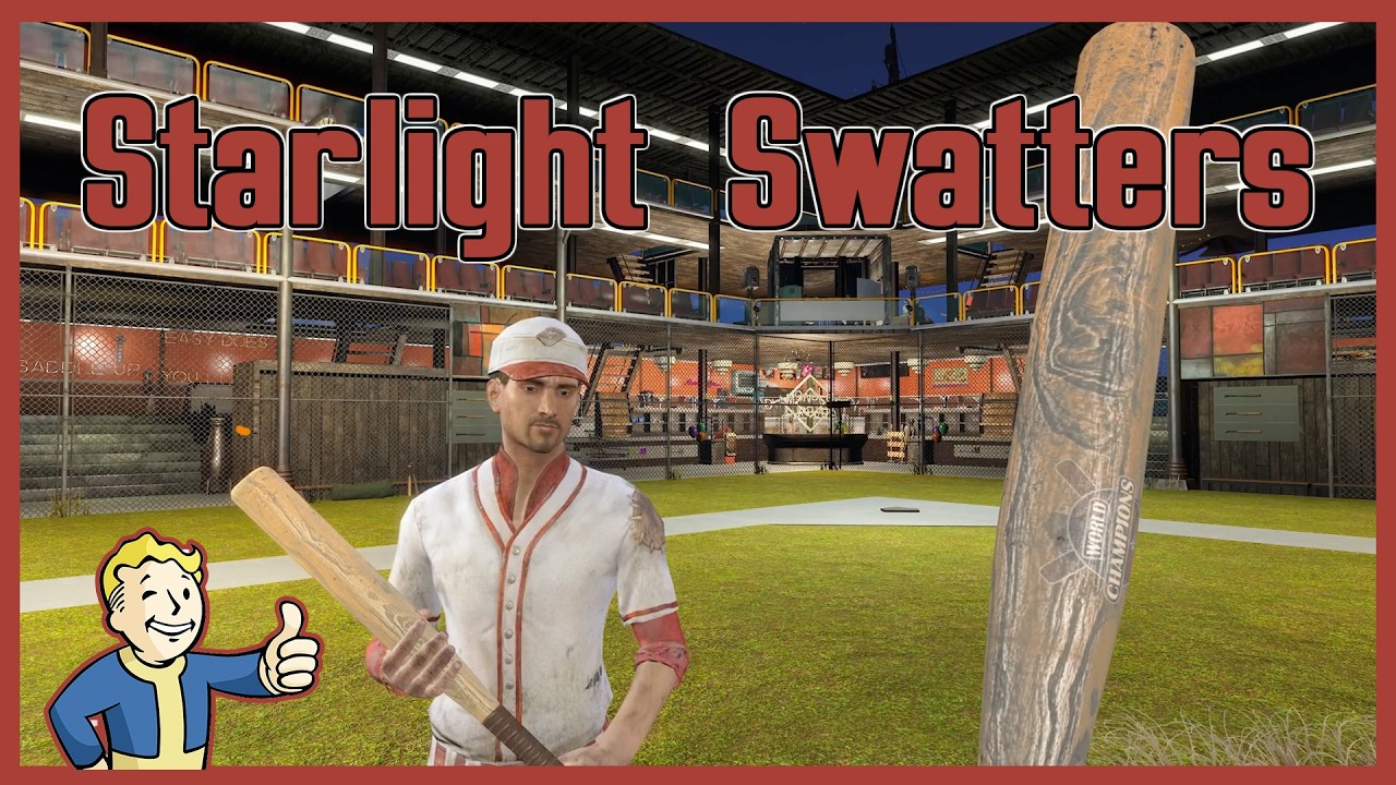 Fallout 4 - Starlight Swatters (Baseball build) - YouTube