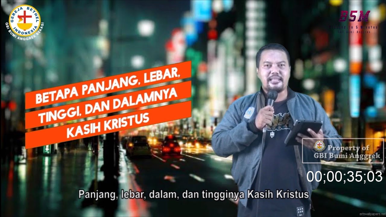 Blessed in 5 Minutes # 77 || Betapa Lebar Panjang Tinggi & Dalamnya ...