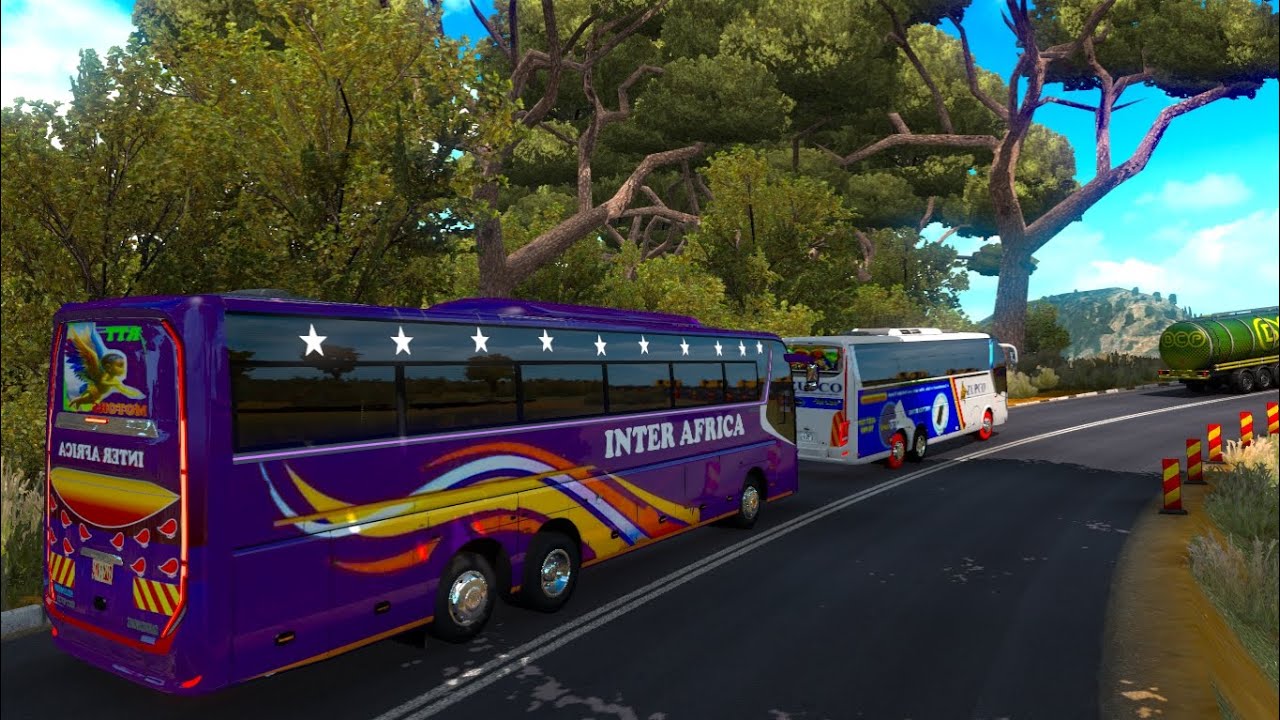 ets2 bus mod | zhongtong mega bus mod | zimbabwean interAfrica bus ...