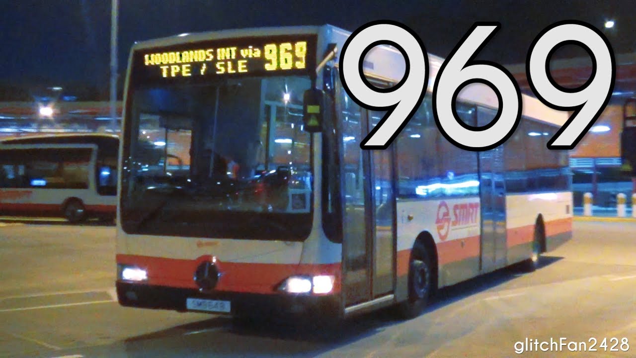 [SMRT] SMB64B on Service 969 - Mercedes Benz OC500LE Gemilang - YouTube