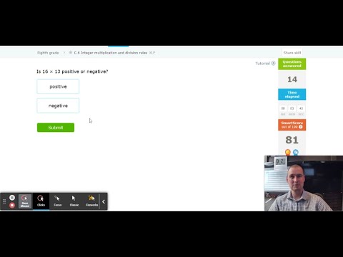 IXL C.6 8th grade math Integer multiplication and division rules XLP ...