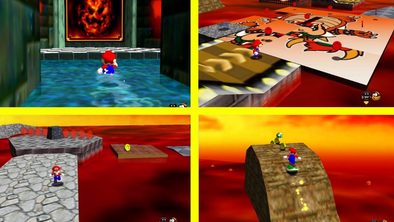 Lethal Lava Land 100 Coins Star Super Mario 64 Youtube