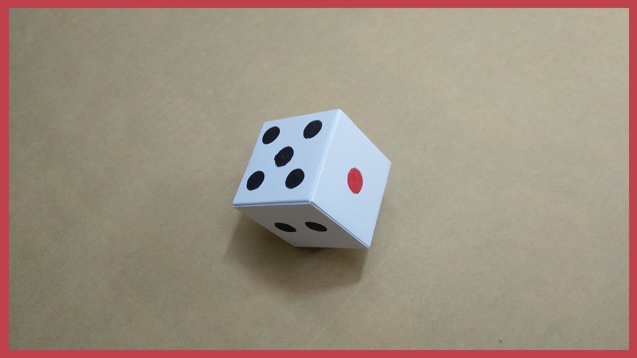Origami Dice | How to make a dice from paper | Hướng dẫn gấp quân xúc ...