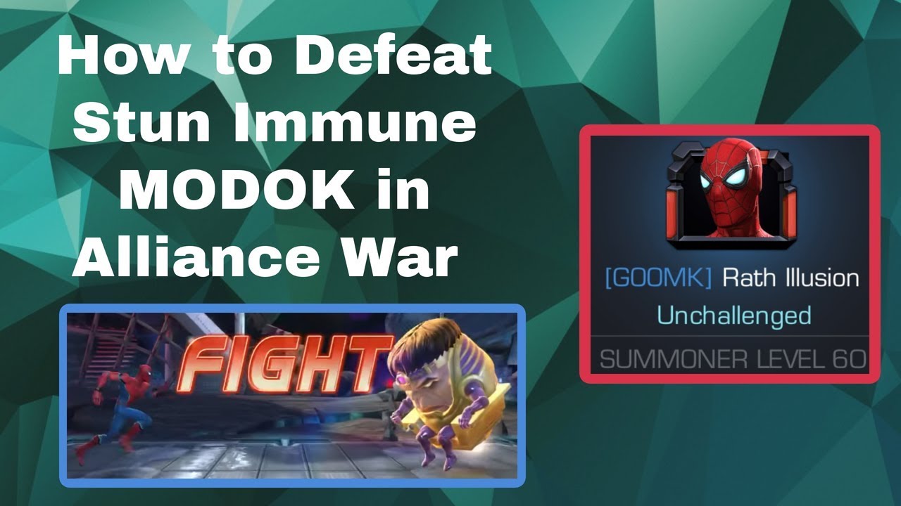 How to Defeat Stun Immune MODOK in Alliance War -- Stark Spiderman ...