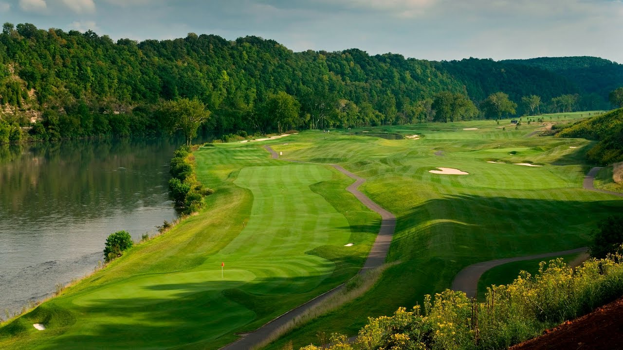 Pete Dye River Course From Above - YouTube