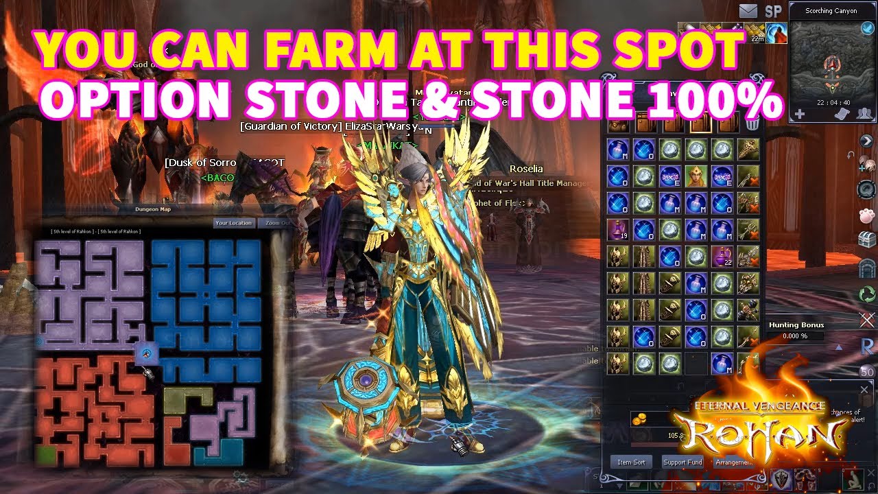 FARMING SPOT FOR SKILL STONE 100% AND OPTION STONE : OFFICIAL ROHAN ...