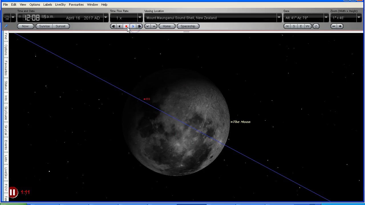 International Space Station (ISS) Transit Prediction - YouTube