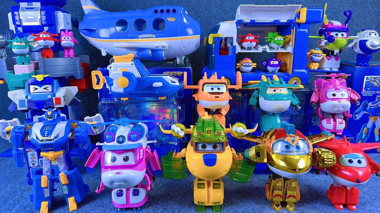 18-minutes of satisfying unboxing, cool Super Wings Space Base Set ...