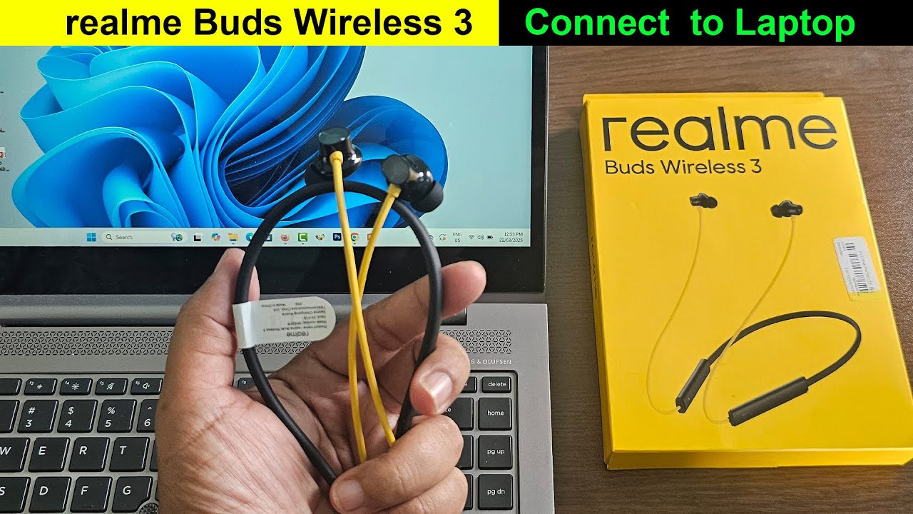 How to connect realme buds wireless 3 to laptop - YouTube