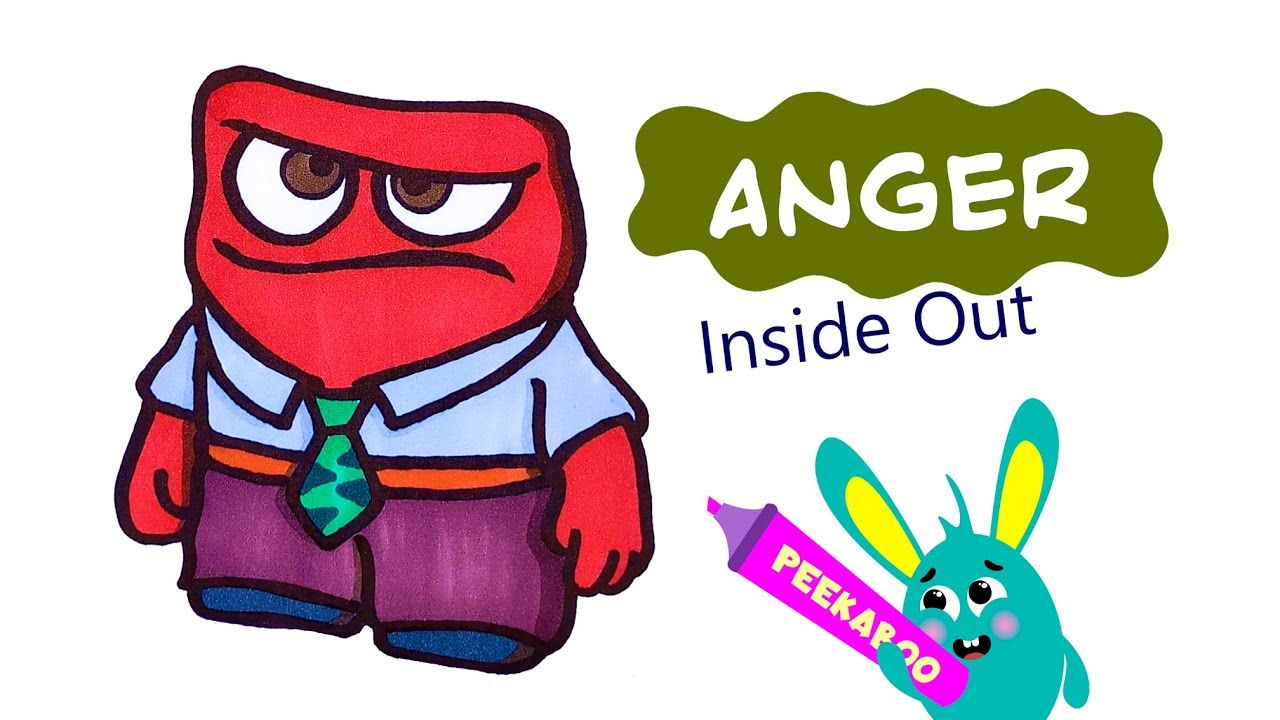 How to draw Anger | Inside Out - YouTube