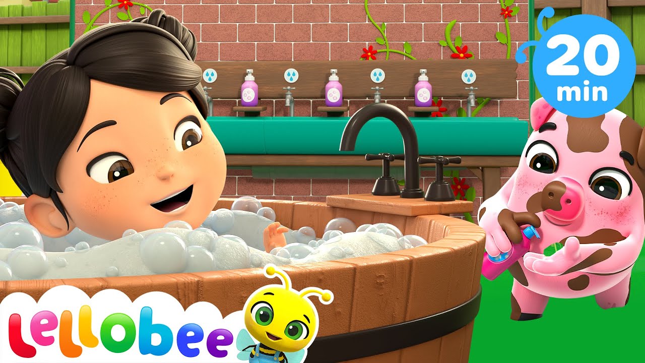 Bath Song - In the Big Bath Tub | Best Kids Tunes! - Lellobee Kids Sing ...