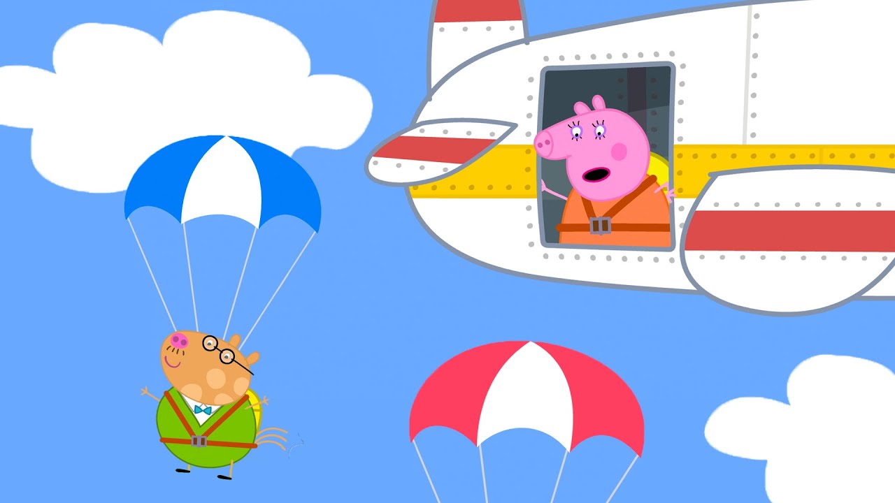 Saut en parachute | Peppa Pig Français Episodes Complets - YouTube