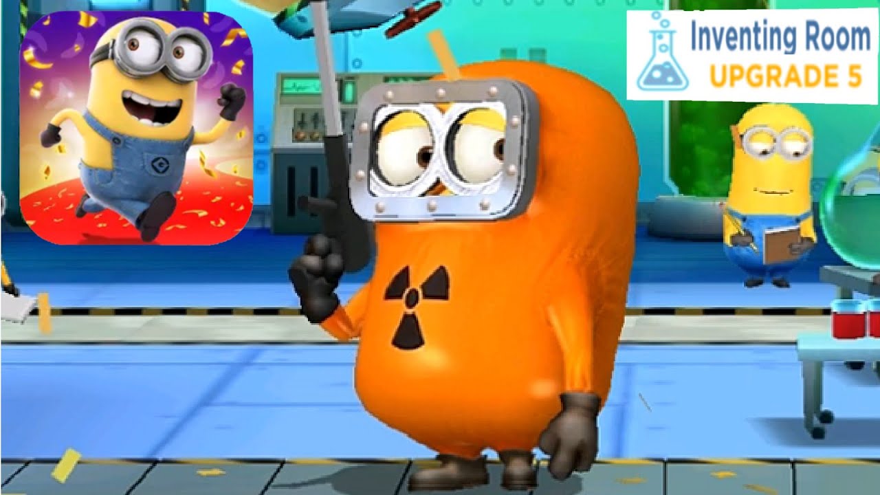 Minion Rush Hazmat Costume rare minion Inventing room fullscreen ...