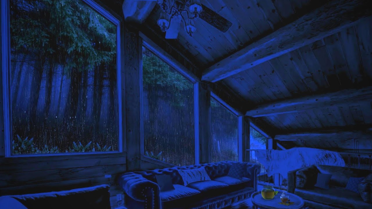 Massive Rain & Thunder Sounds in a Forest home Basement-Get better ...