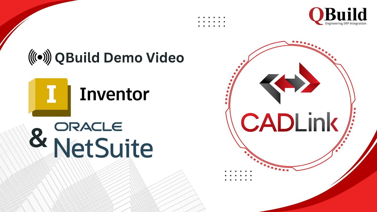 CADLink for Inventor - Oracle NetSuite Demo Video - YouTube