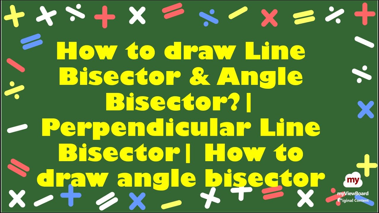 How to draw Line Bisector & Angle Bisector?| Perpendicular Line ...