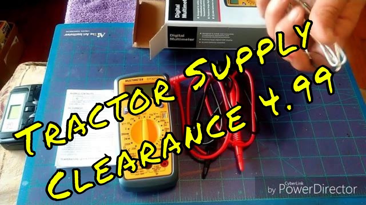 Unboxing Digital Multimeter Tractor Supply - YouTube