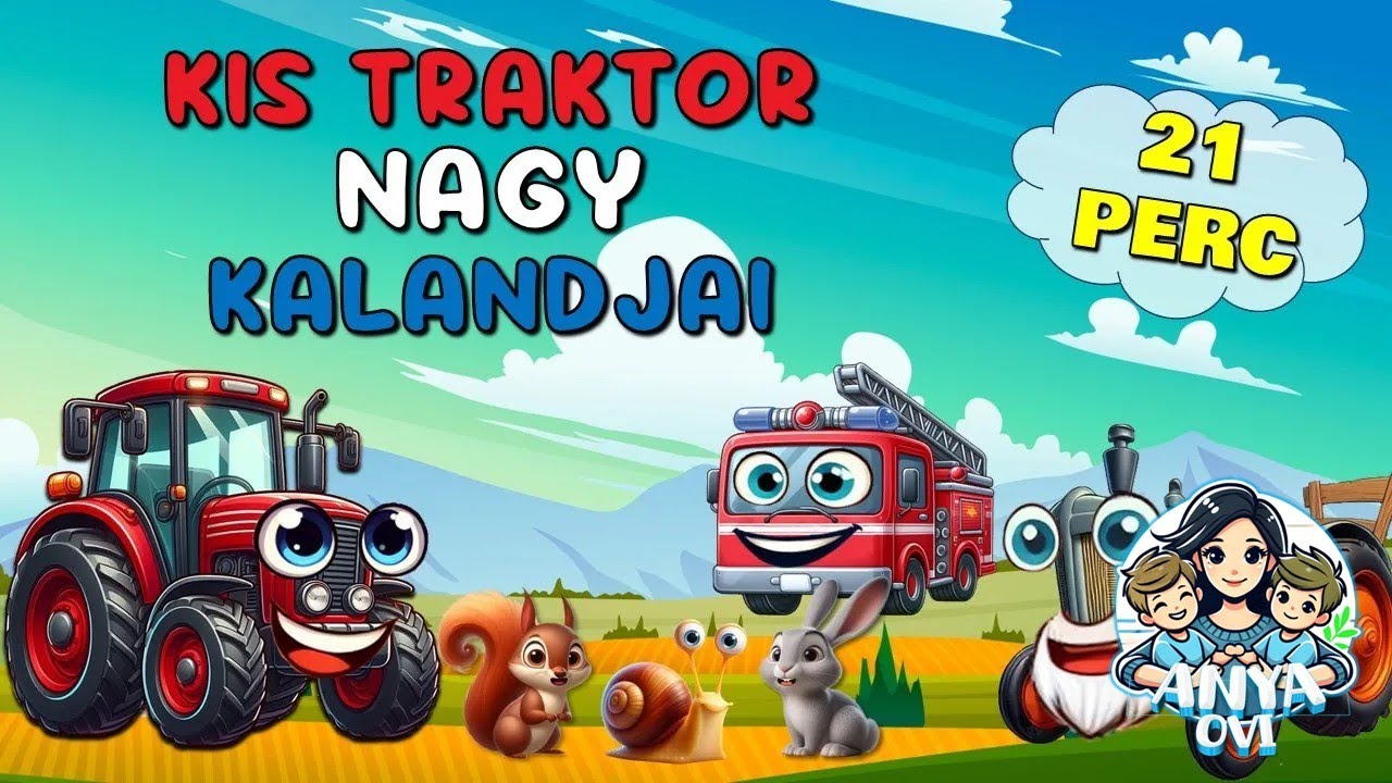Kis traktor NAGY Kalandjai🚜🐿️Válogatás #mese #állatok #autók #traktoros ...
