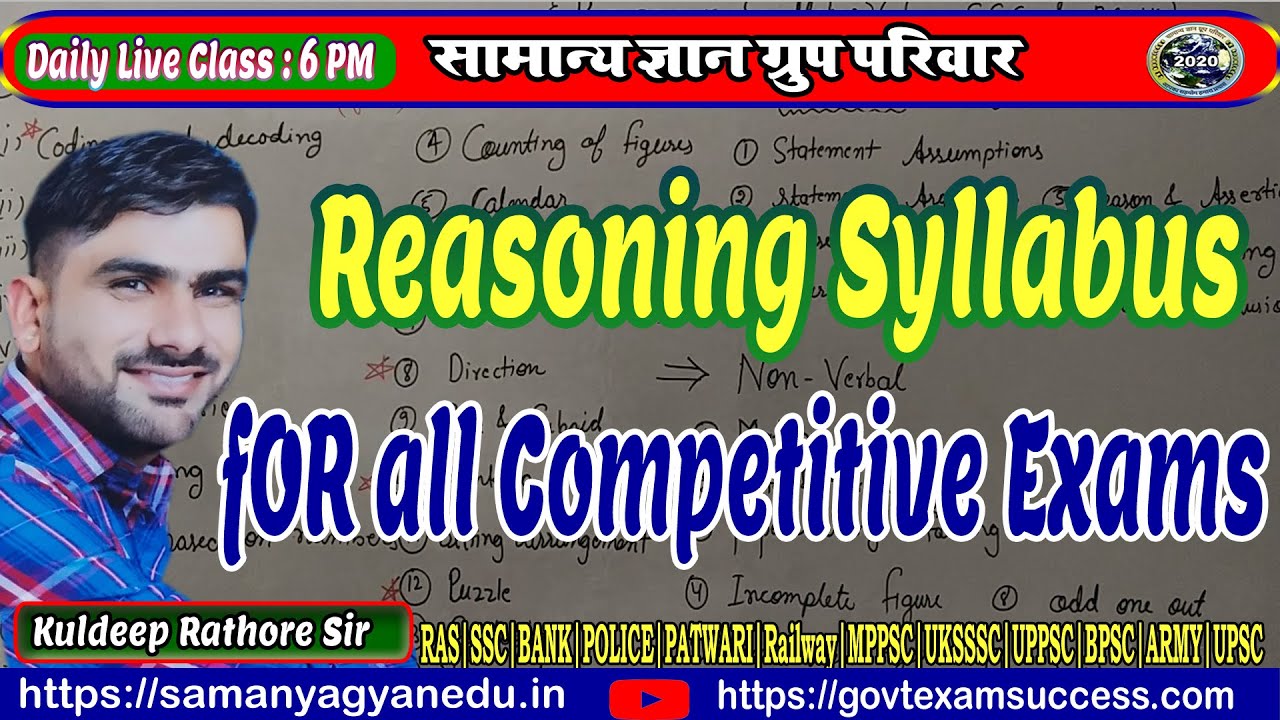 Reasoning Syllabus For Competition Exams | How to Prepare Reasoning ...