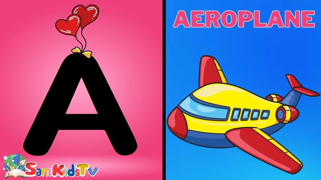Phonics song I A For Aeroplane I ABC Rhymes I ABC Alphabet Song Nursery ...